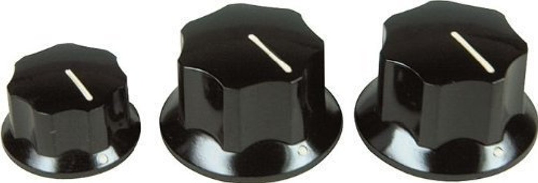 Fender Jazz Bass Knobs Black - Etsy