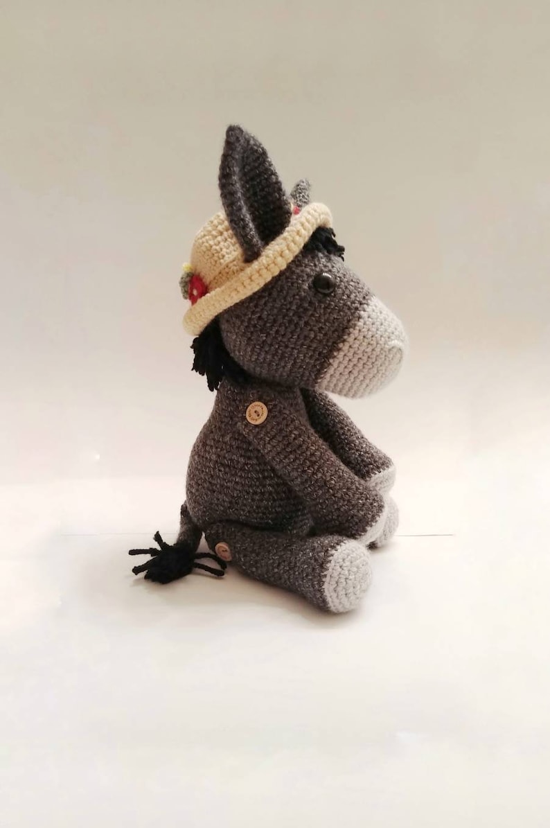 Hattie the Donkey That Loves Hats Crochet Pattern PDF | Etsy