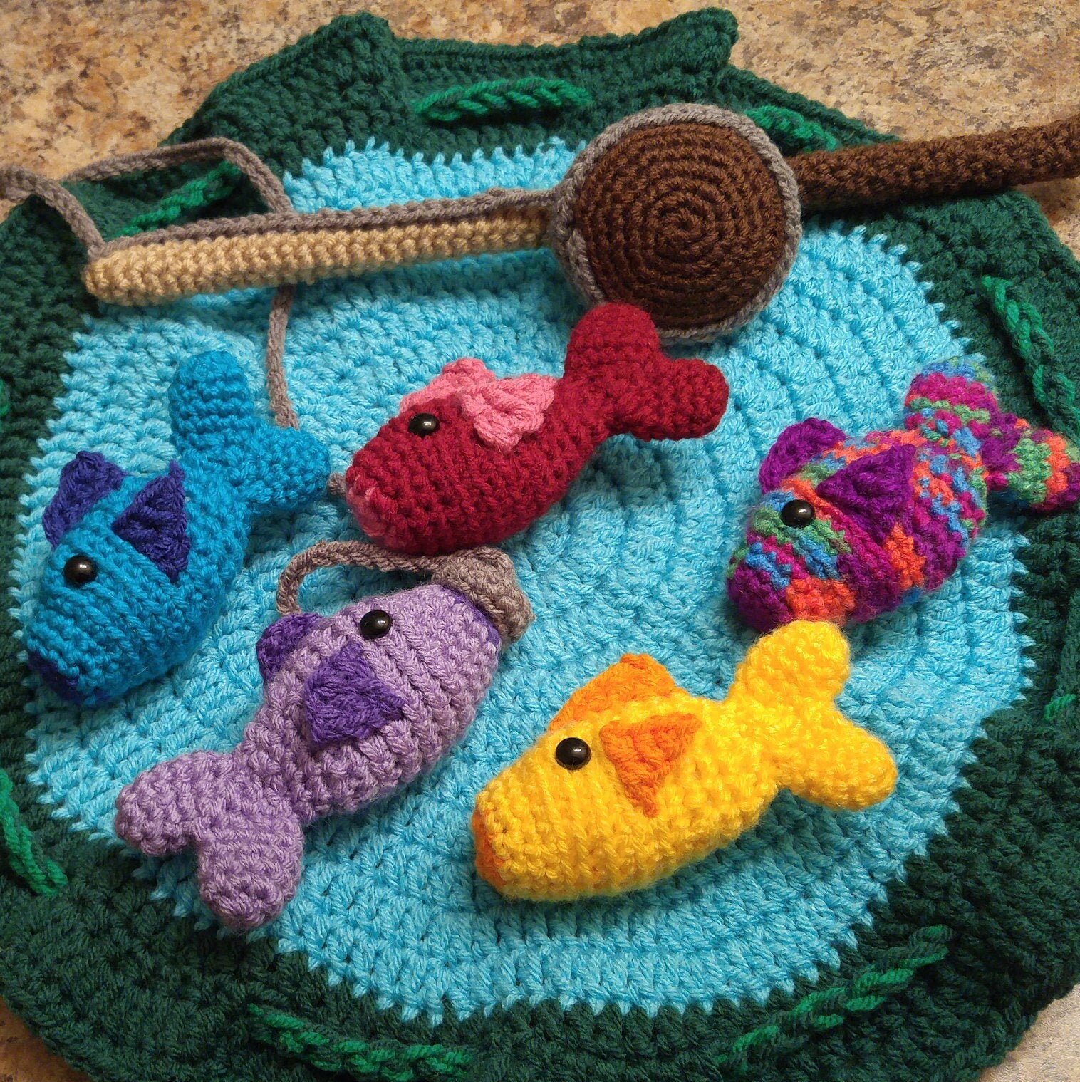 Let's Go Fishing Play Set Crochet Pattern Pdf | Etsy