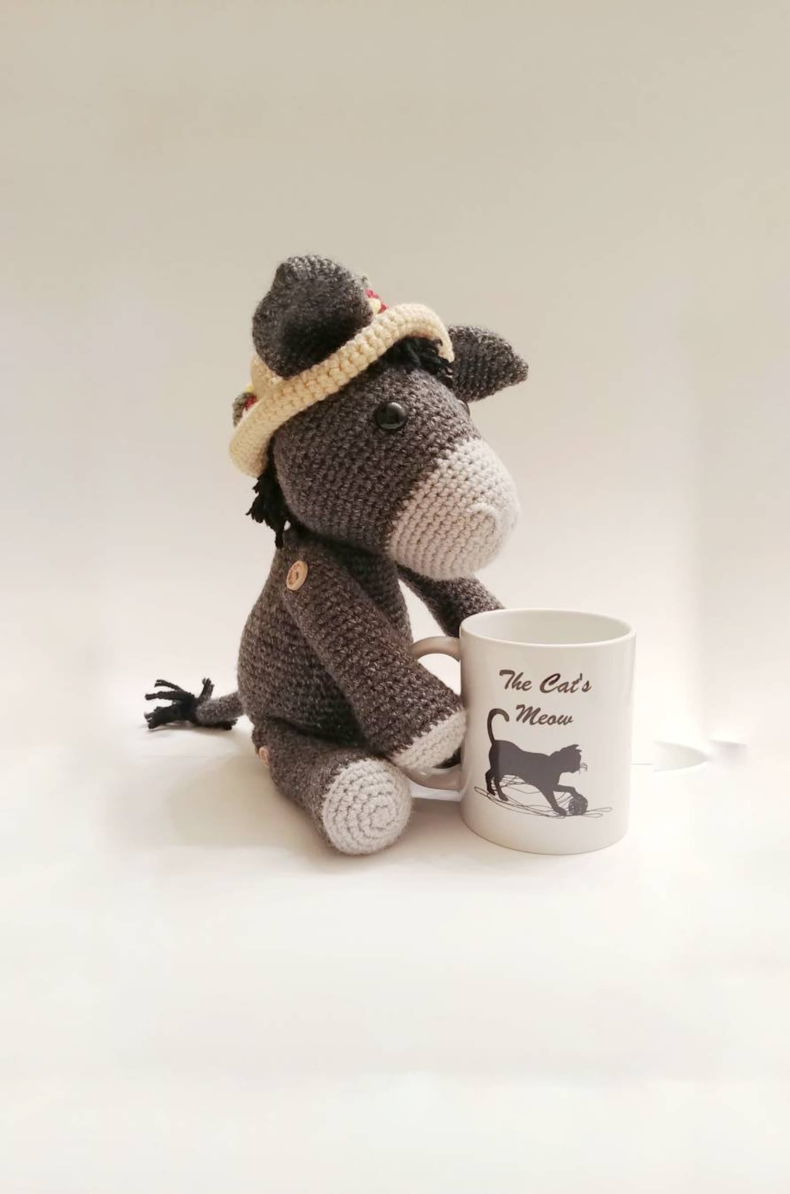 Hattie the Donkey That Loves Hats Crochet Pattern PDF - Etsy