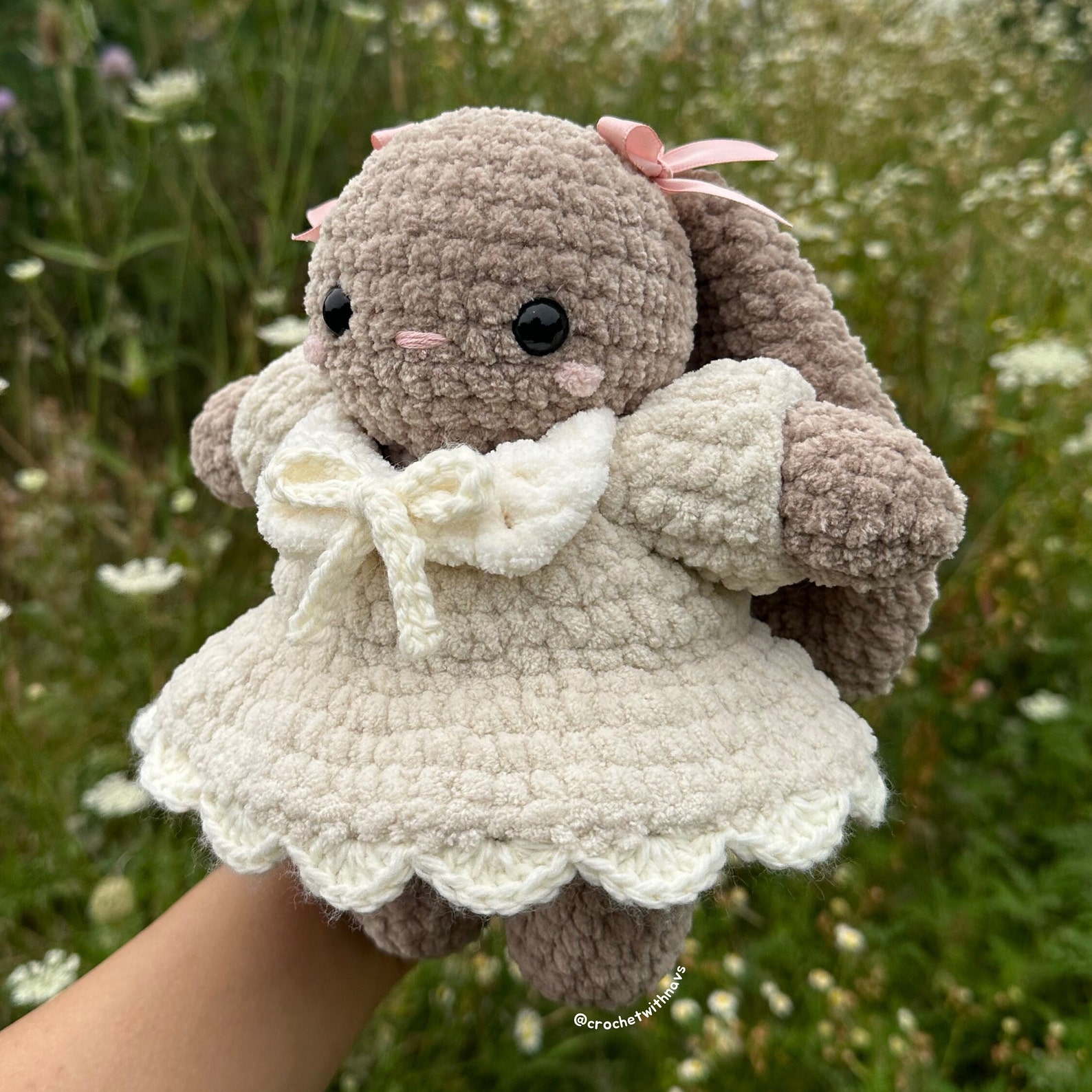 Crochet Bunny & Dress Pattern | Amigurumi Bunny | Plushie Pattern ...