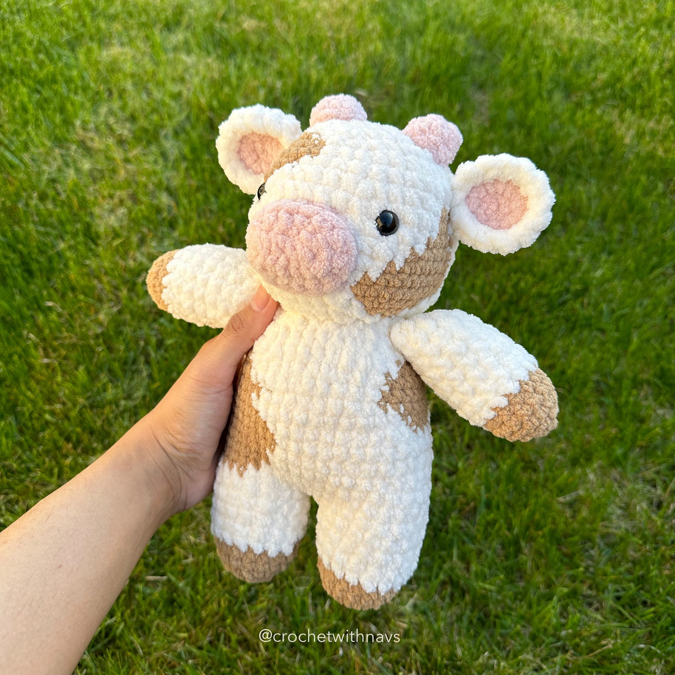 Crochet Cow Pattern Plushie Pattern Amigurumi Cow Cute Milk Cow Crochet ...