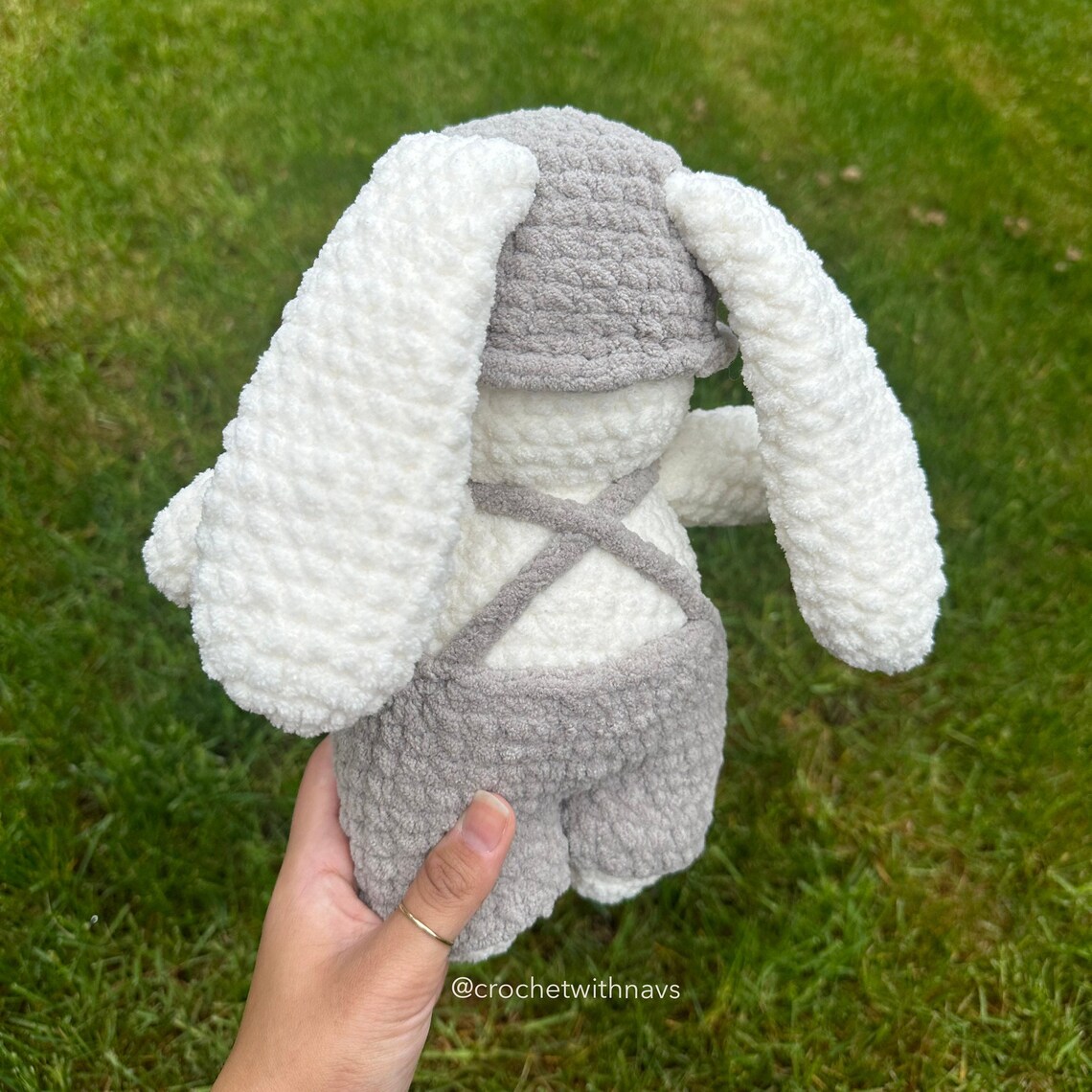 Crochet Bunny Pattern Plushie Pattern Amigurumi Bunny Overalls & Hat ...