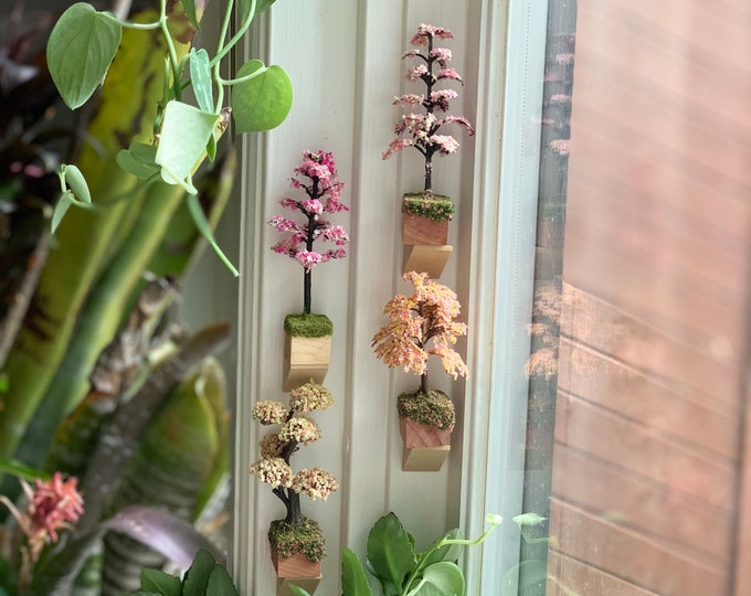 CLEARANCE SALE Miniature Wall Hanging, Mini Pedestal & Tree Detail ...
