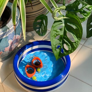 Whimsical Waves Trinket Dish: 3D Printed Pool With Colorful Swirling ...