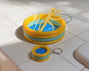 Whimsical Waves Trinket Dish: 3D Printed Pool With Colorful Swirling ...