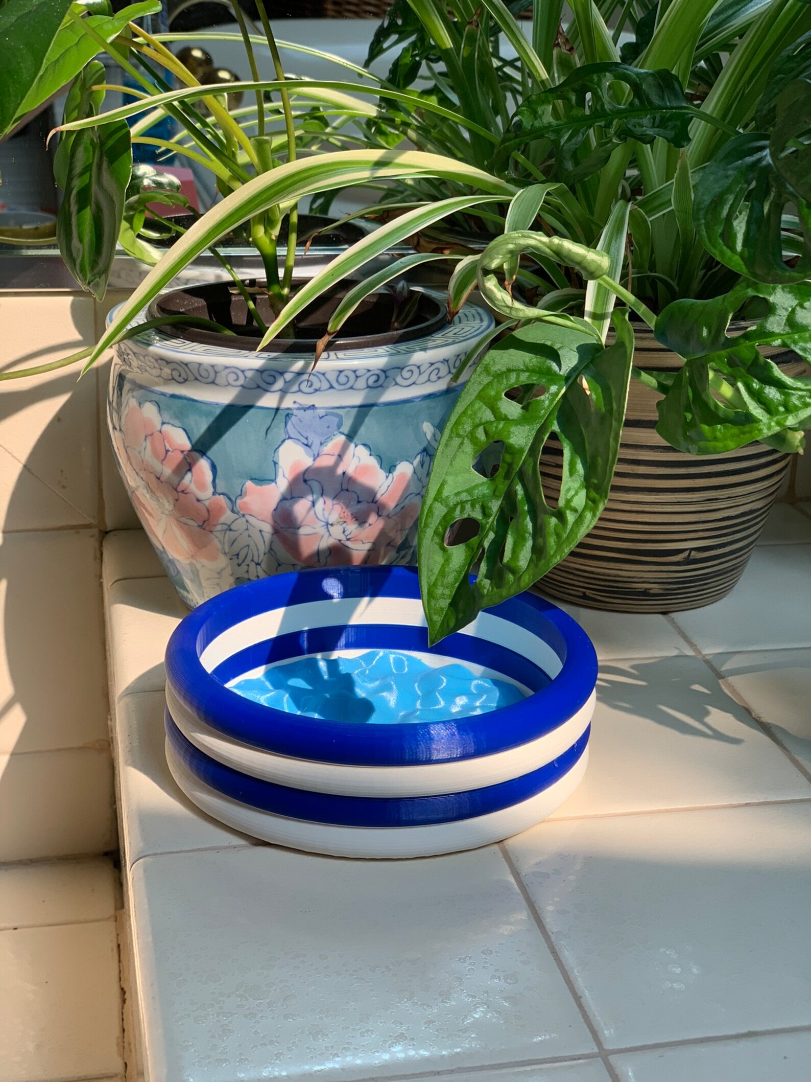 Whimsical Waves Trinket Dish: 3D Printed Pool With Colorful Swirling ...