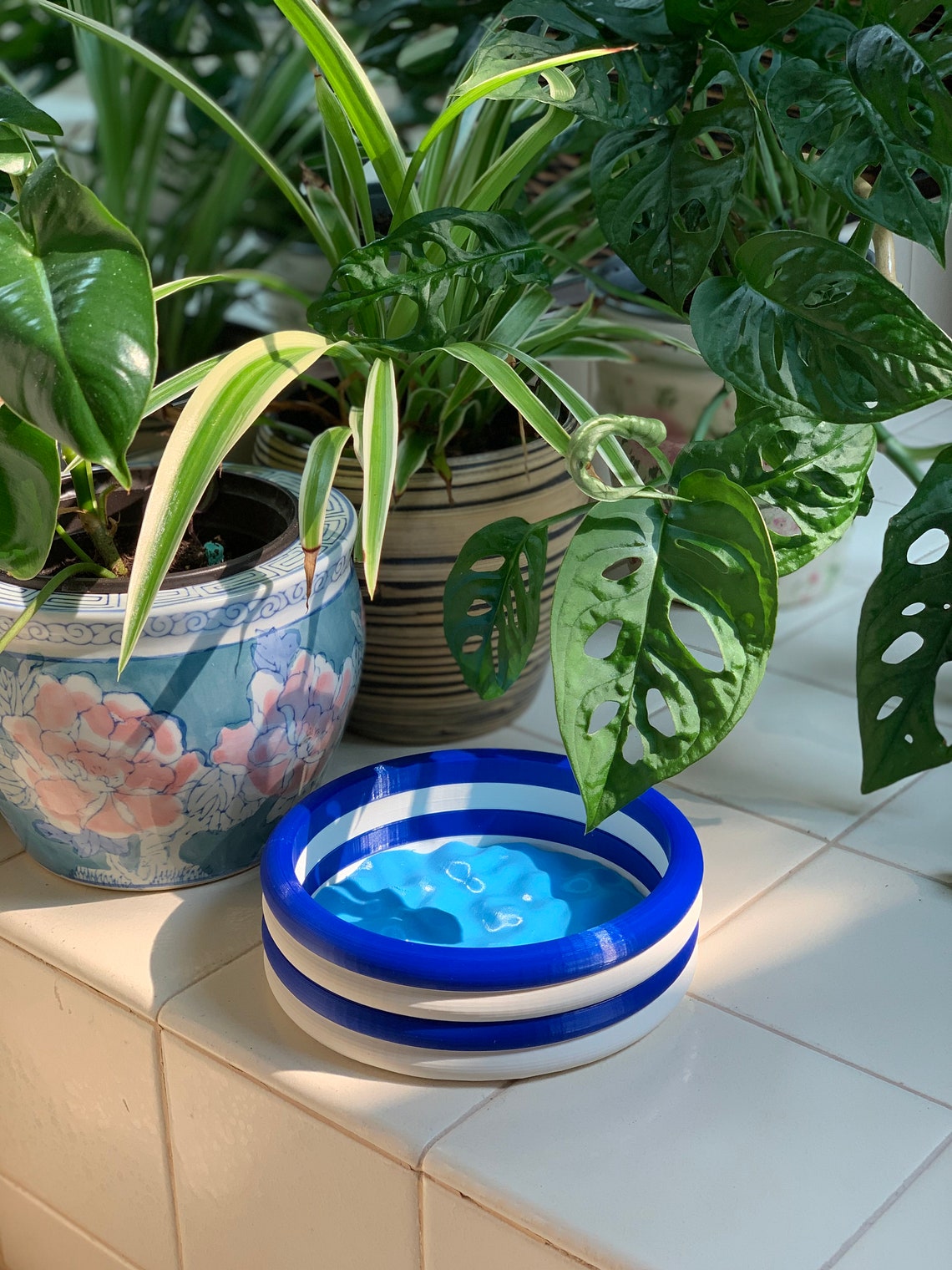Whimsical Waves Trinket Dish: 3D Printed Pool With Colorful Swirling ...