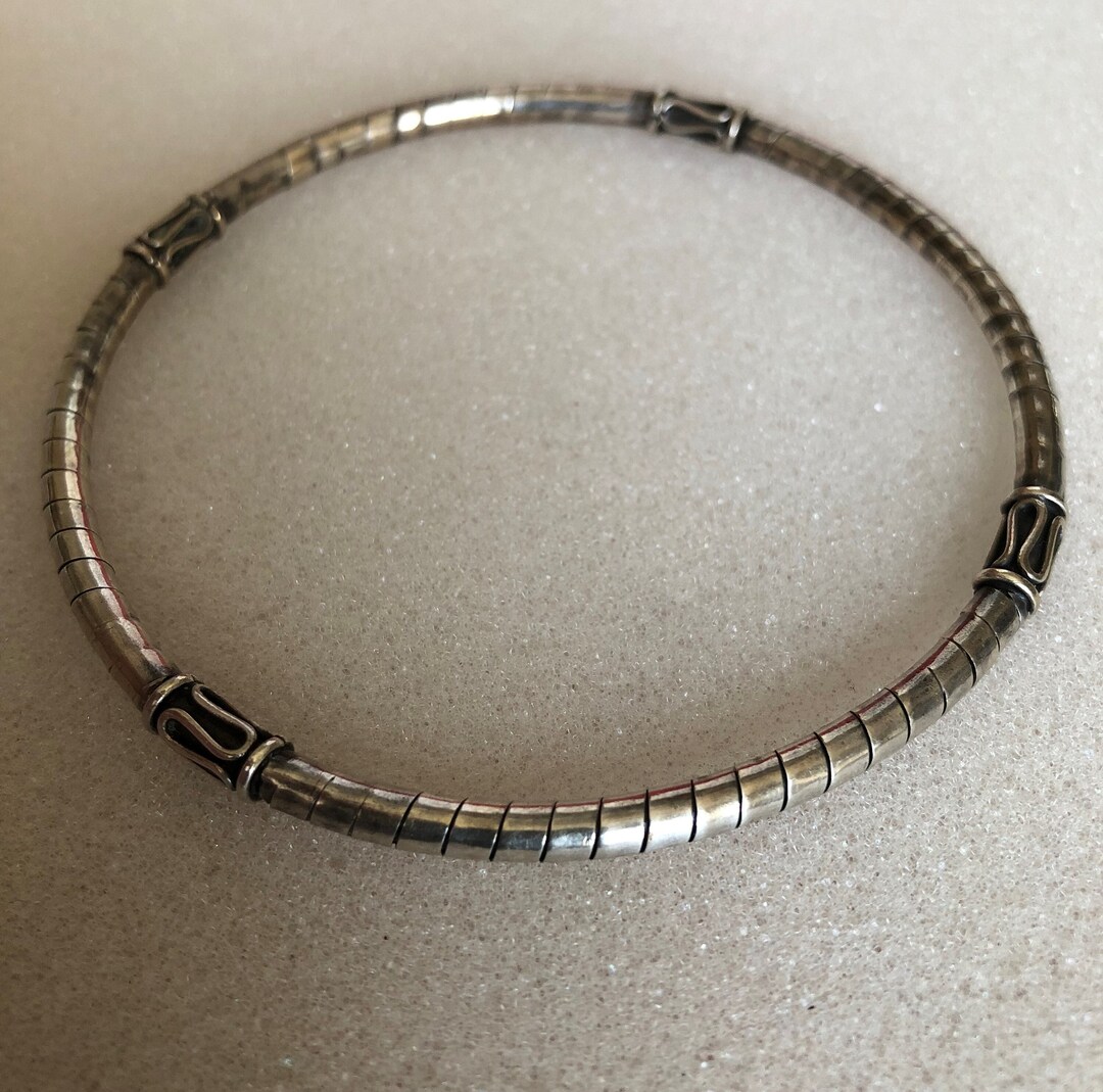 Ethnic 4 Mm Thick Byzantine Balinese Style 925 Sterling Silver Braided ...