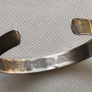 Vintage Cuff Bracelet by Zuni Designer Angela Cellicion in 925 Sterling ...
