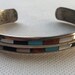Vintage Cuff Bracelet by Zuni Designer Angela Cellicion in 925 Sterling ...