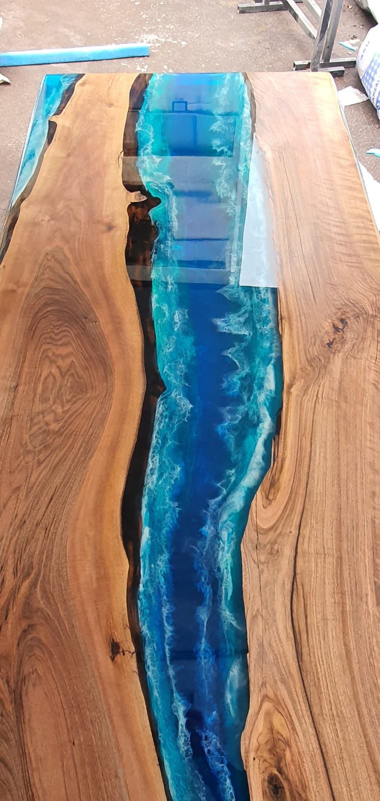 Epoxy Dining Table Epoxy Table Ocean Table Custom 84 X 38 | Etsy