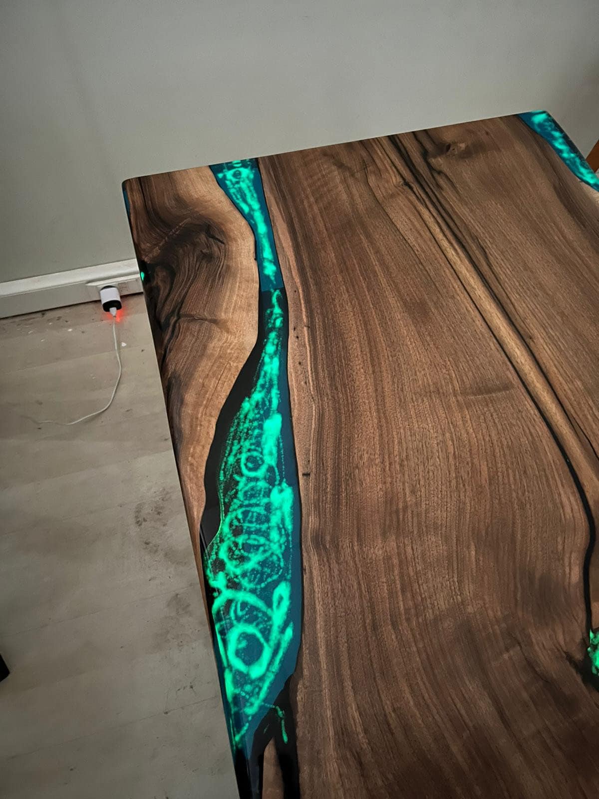 Unique Table Handmade Epoxy Table Custom 52 X 28 Walnut | Etsy