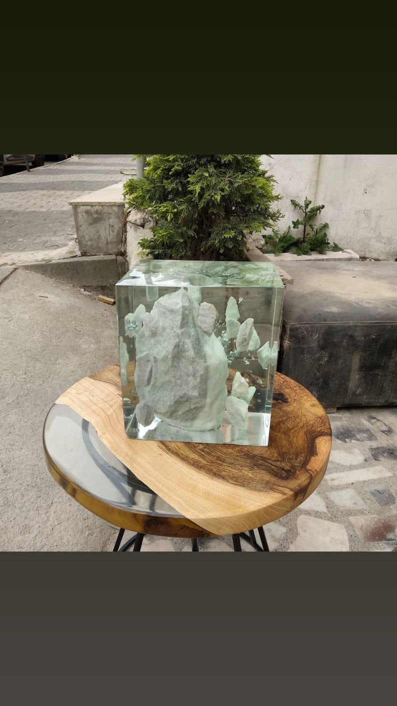 Epoxy Resin Art Made to Order Custom Epoxy Resin Cube for | Etsy