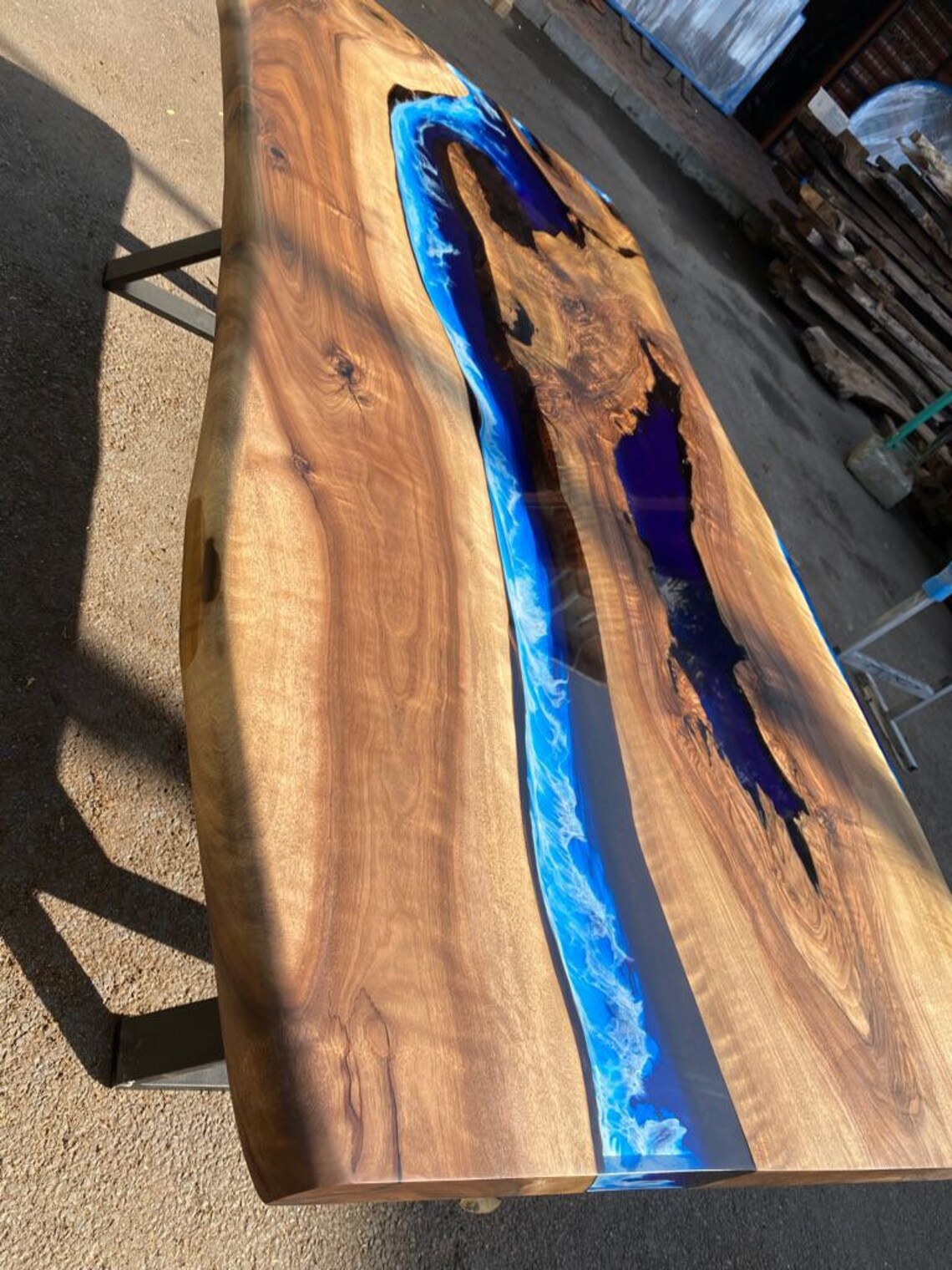Epoxy Table Epoxy Dining Table Ocean Table Custom 60 X 36 - Etsy