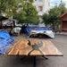 Walnut Dining Table, Epoxy Dining Table, Epoxy Resin Table, Custom 84 X ...