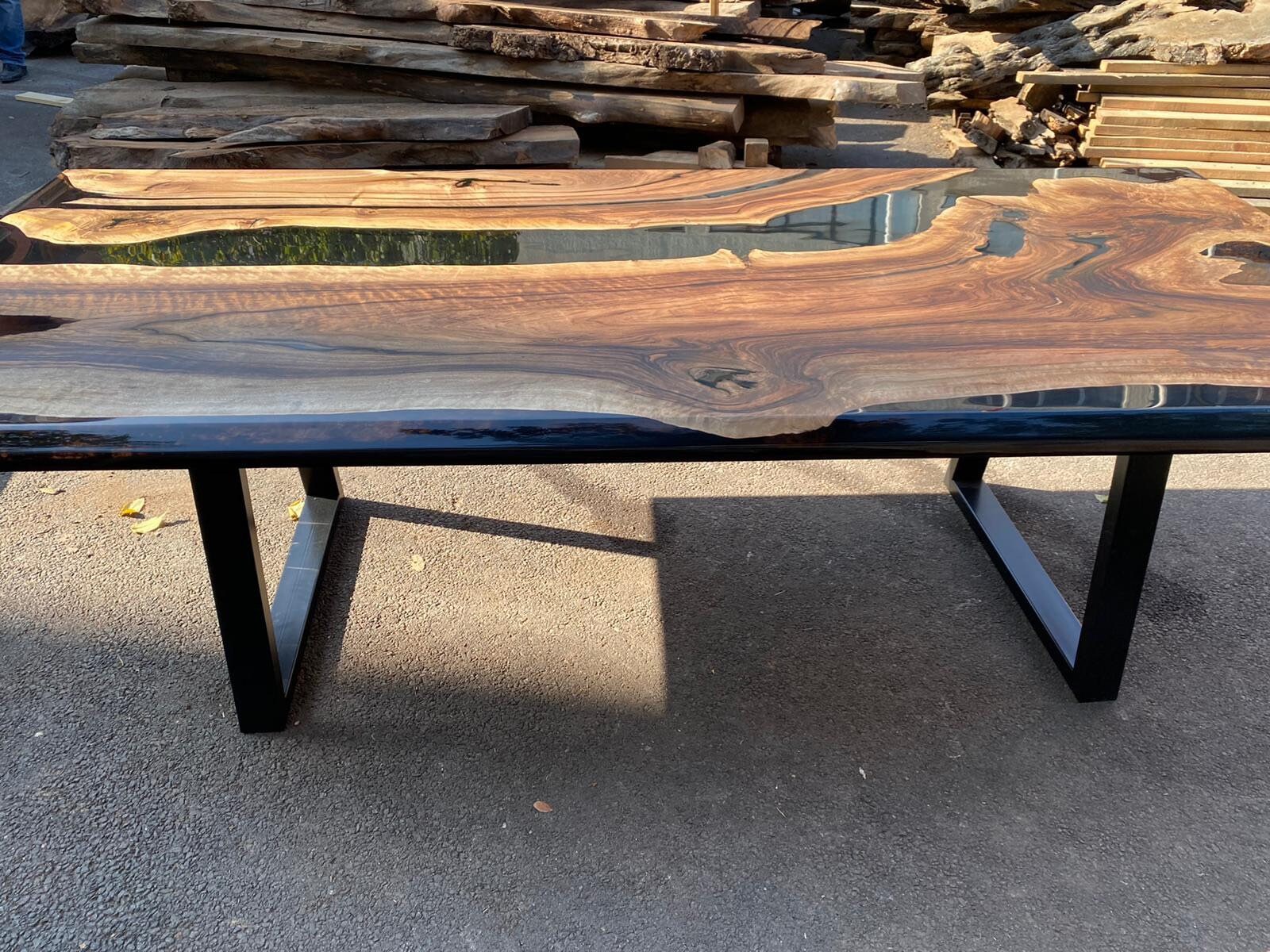 Epoxy Table Epoxy Dining Table Walnut Epoxy River Table | Etsy Canada