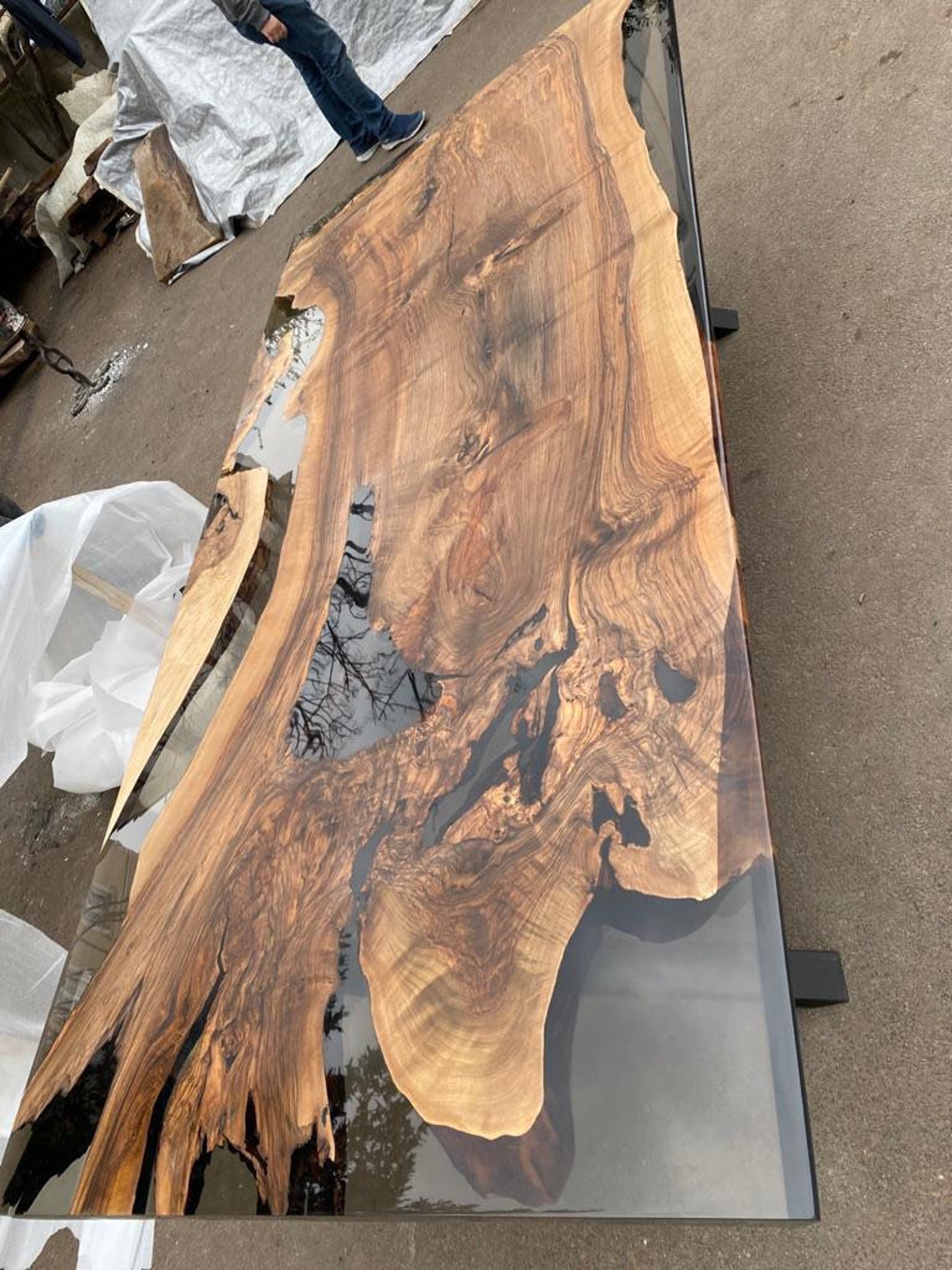 Epoxy Table Epoxy Dining Table Walnut Epoxy River Table - Etsy