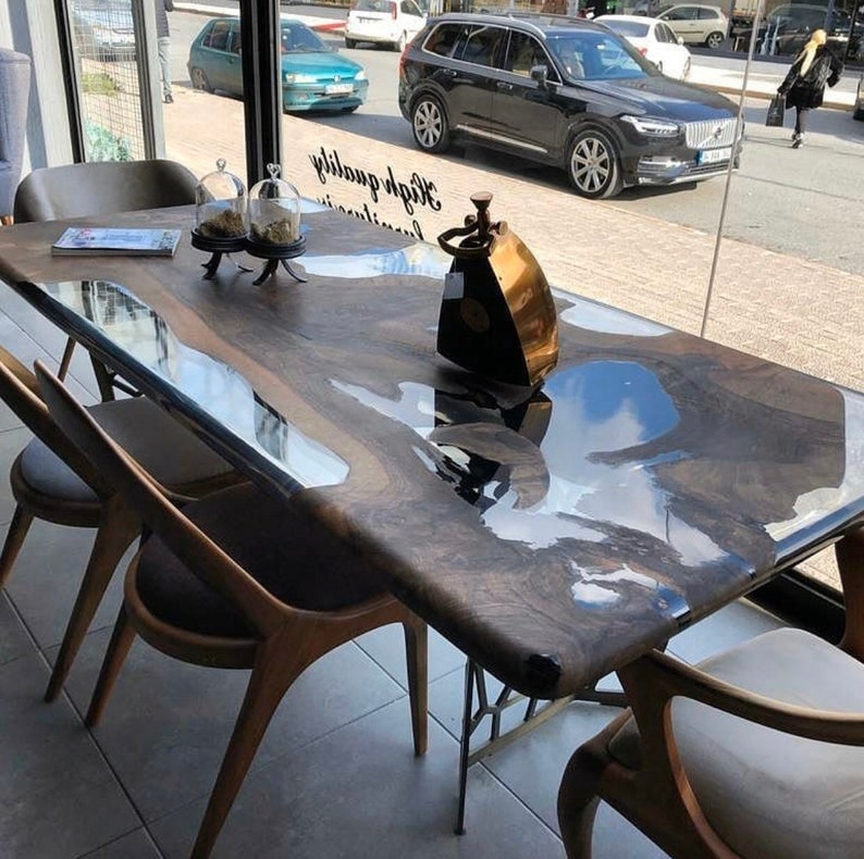 Epoxy Resin Table Made to Order Custom Wood Turquoise Epoxy - Etsy