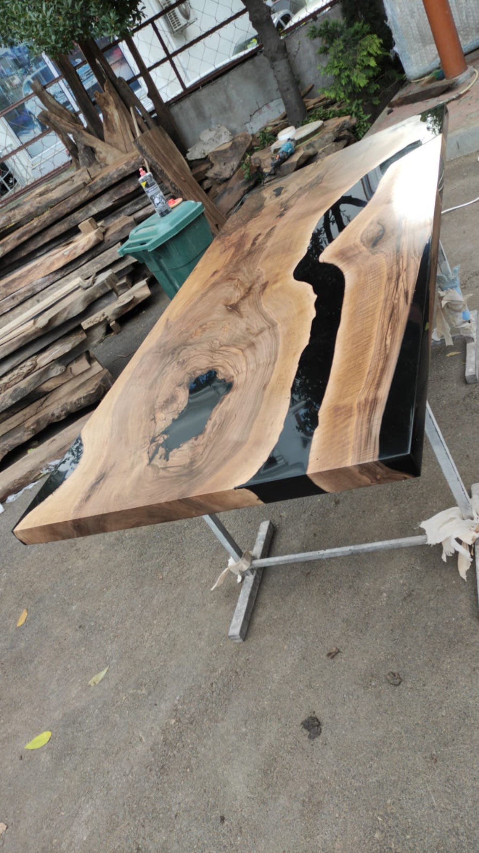 Walnut Dining Table Epoxy Dining Table Epoxy Resin Table - Etsy