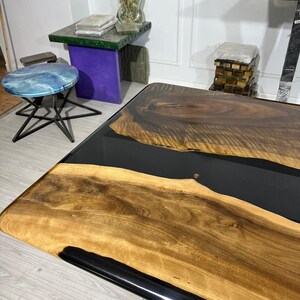 Handmade Epoxy Table, Walnut Epoxy Table, Epoxy Dining Table, Custom 72 ...