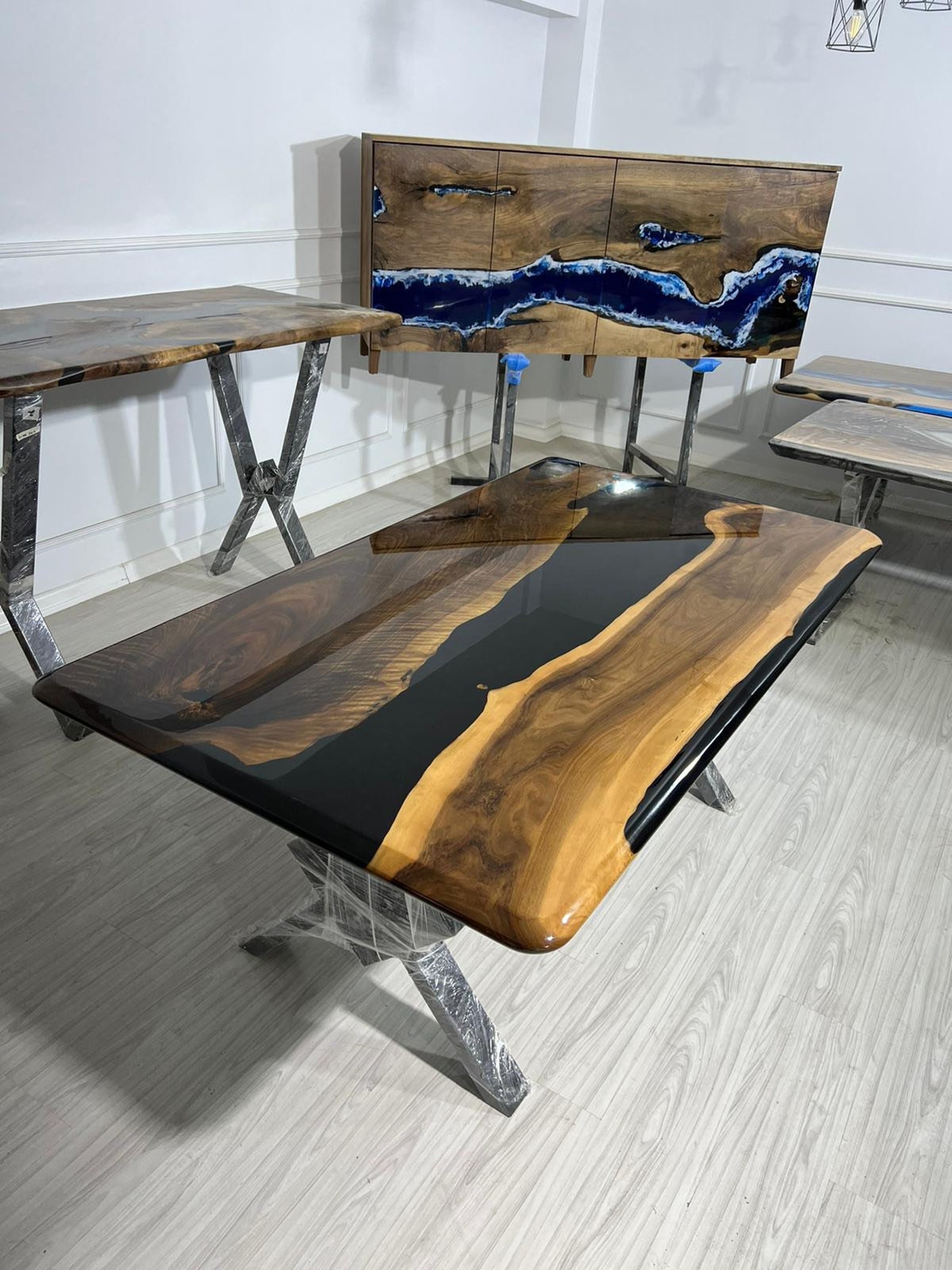 Handmade Epoxy Table, Walnut Epoxy Table, Epoxy Dining Table, Custom 72 ...