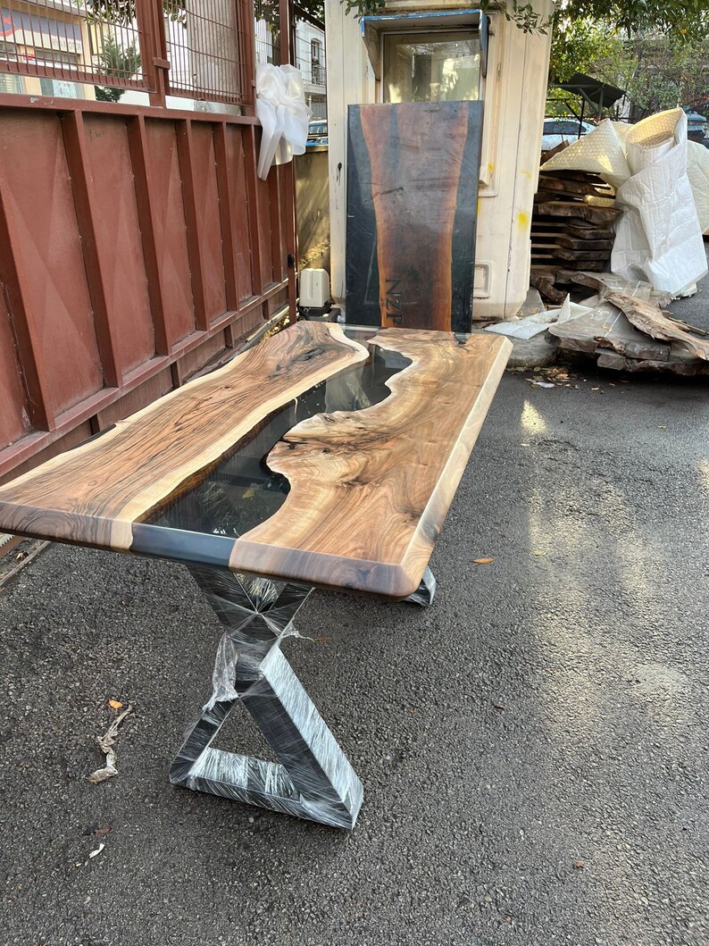 Handmade Epoxy Table Walnut Dining Table Live Edge Table - Etsy