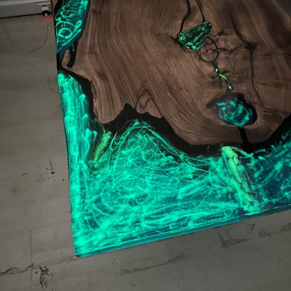 Led Resin Table - Etsy