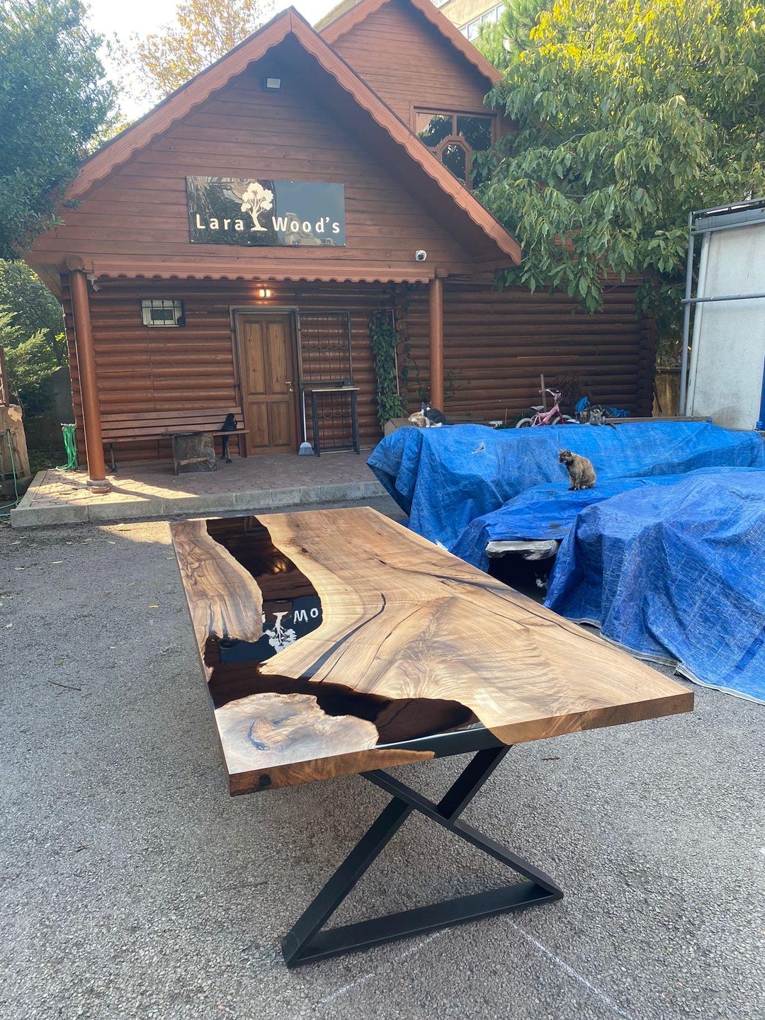 Epoxy Table, Epoxy Dining Table, Walnut Epoxy River Table, Custom 100 ...