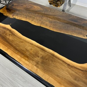 Handmade Epoxy Table, Walnut Epoxy Table, Epoxy Dining Table, Custom 72 ...