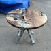 Walnut Round Epoxy Game Table, Walnut Epoxy Gamble Table, Custom 42 ...