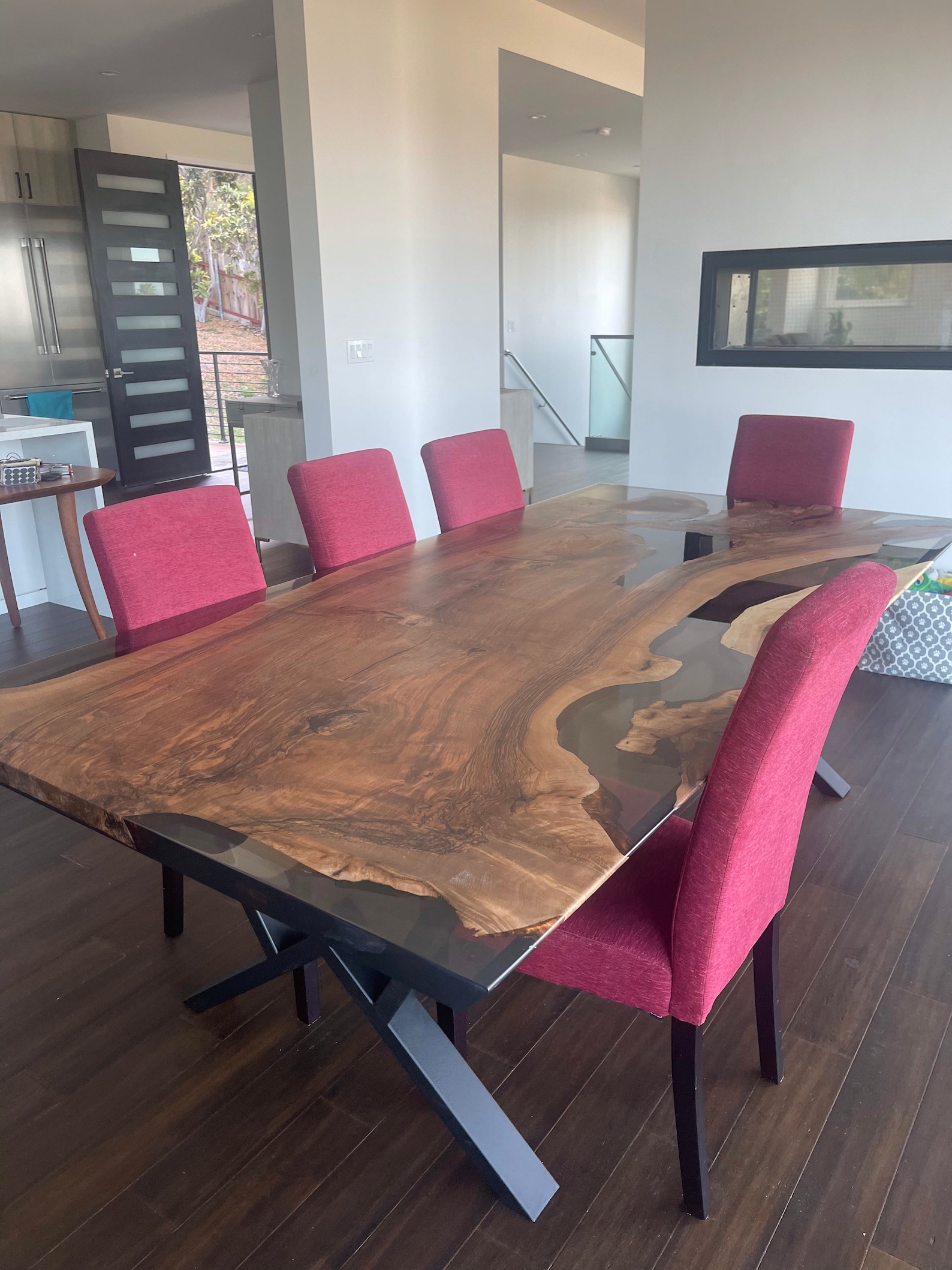Epoxy Table Epoxy Dining Table Walnut Epoxy River Table - Etsy