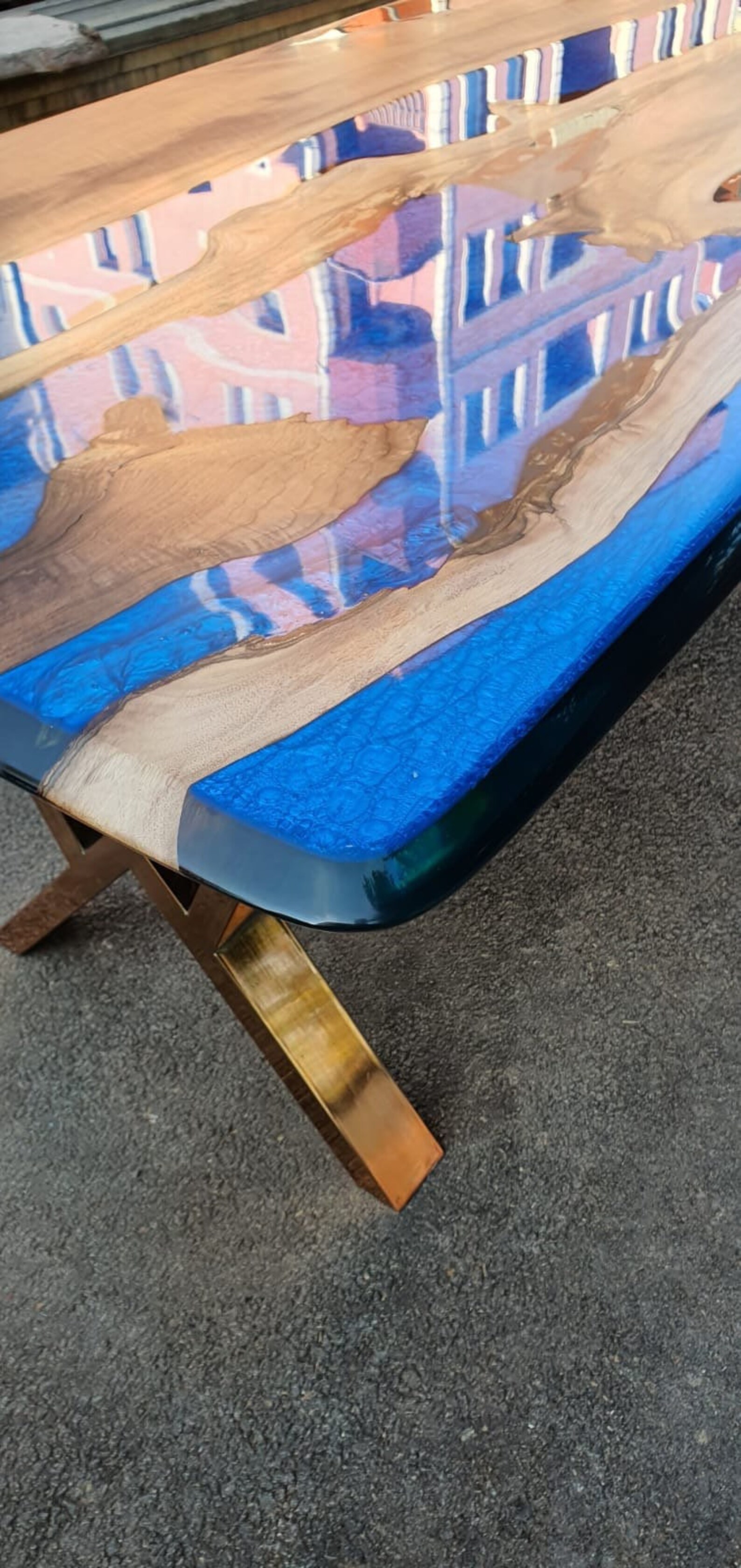 Walnut Dining Table Epoxy Dining Table Epoxy Resin Table - Etsy