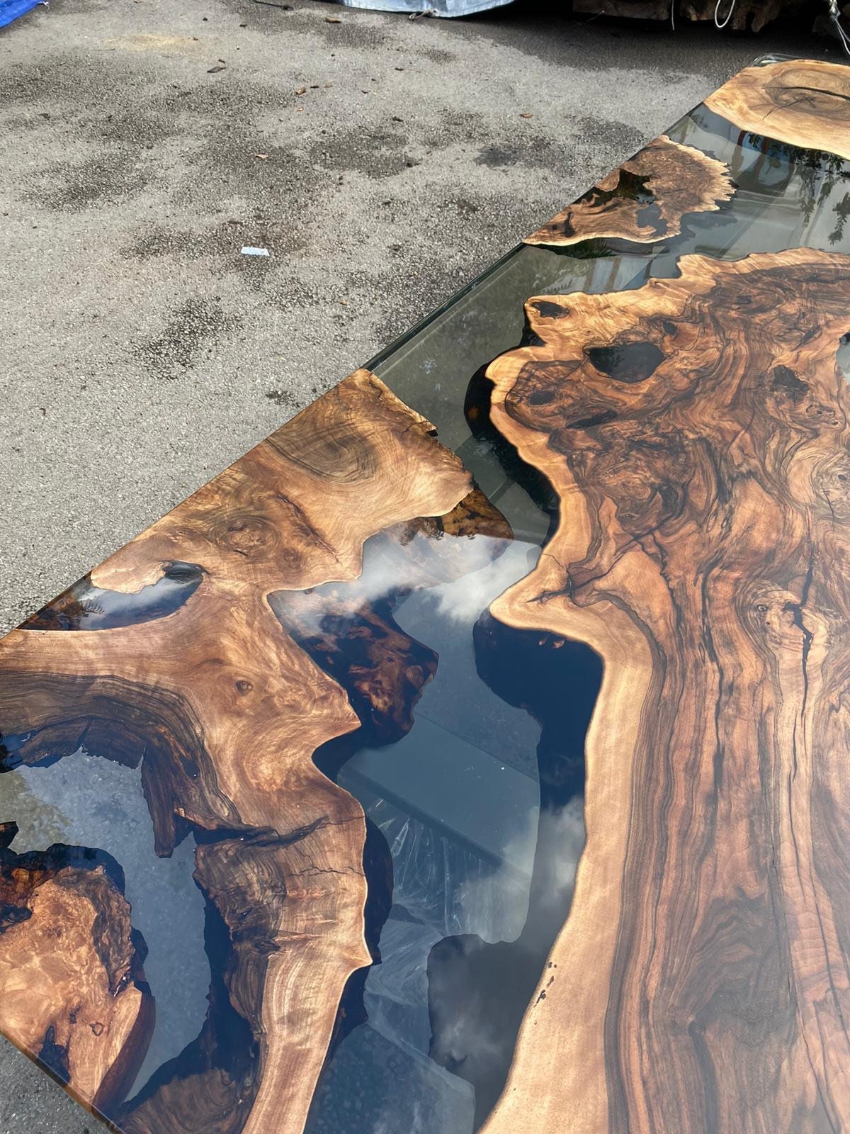 Epoxy Table Epoxy Dining Table Walnut Epoxy River Table - Etsy