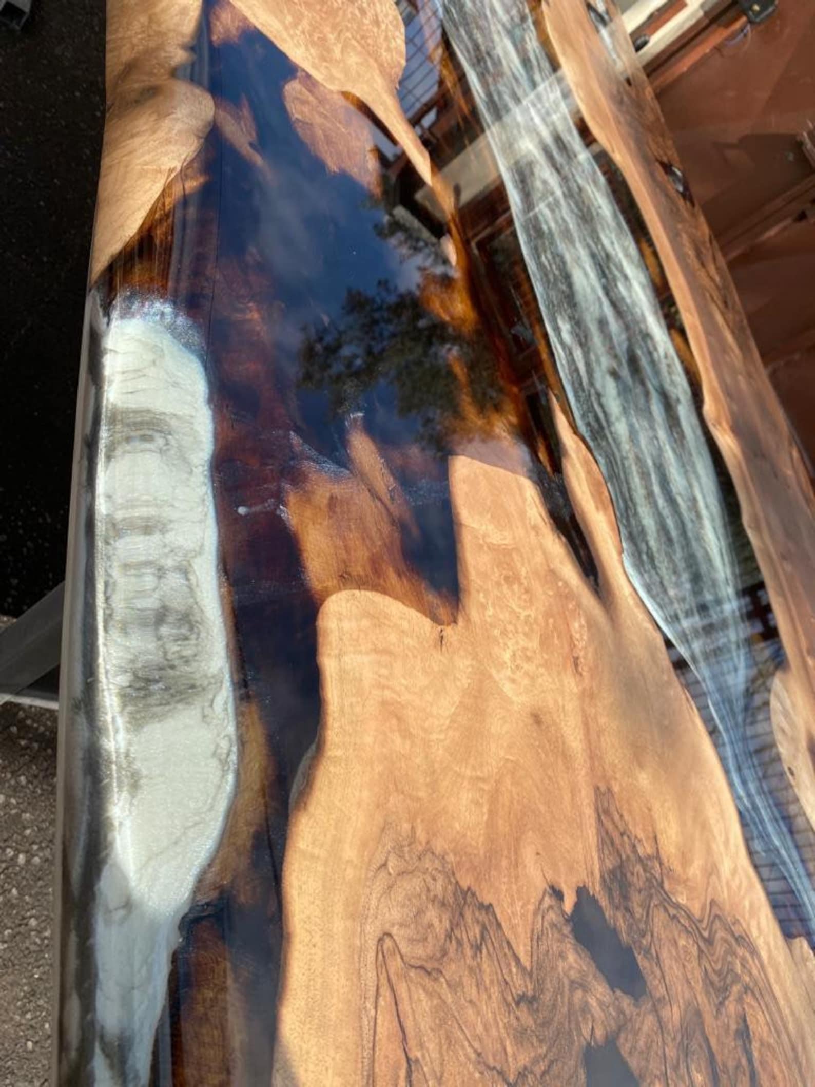 Live Edge Table Epoxy Dining Table Epoxy Resin Table Custom - Etsy