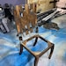 Walnut Epoxy Chair Handmade Epoxy Resin Dining Room Wooden - Etsy
