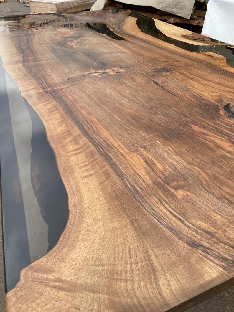 Epoxy Table Epoxy Dining Table Walnut Epoxy River Table | Etsy