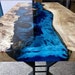 Made to Order Custom Table, Deep Sea Blue River Epoxy Table, Custom ...