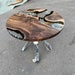 Walnut Round Epoxy Game Table, Walnut Epoxy Gamble Table, Custom 42 ...