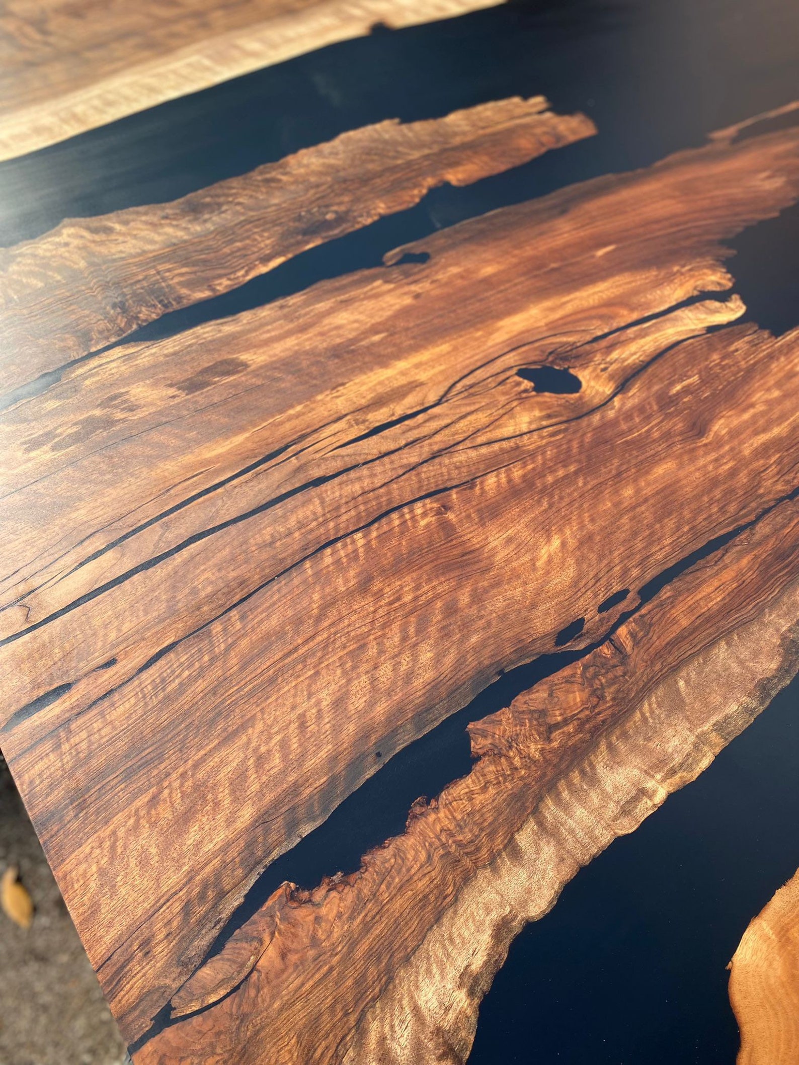 Walnut Dining Table Epoxy Dining Table Epoxy Resin Table - Etsy