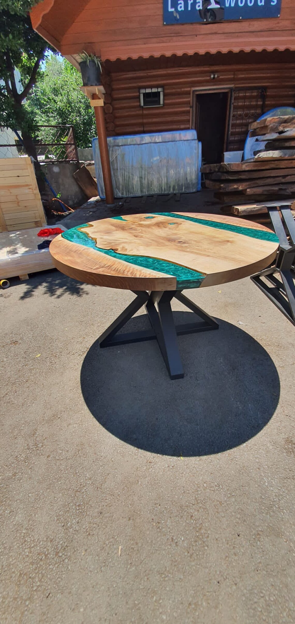 Live Edge Table Custom 48 Diameter Round Walnut Wood Table - Etsy
