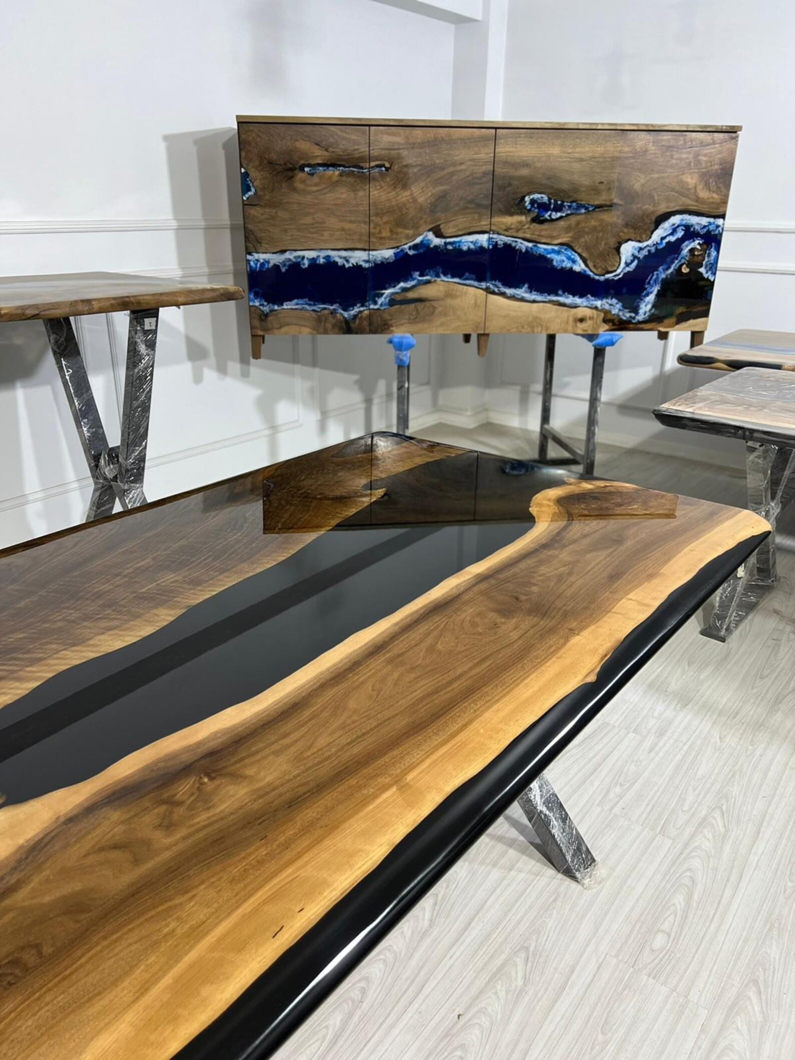Handmade Epoxy Table, Walnut Epoxy Table, Epoxy Dining Table, Custom 72 ...
