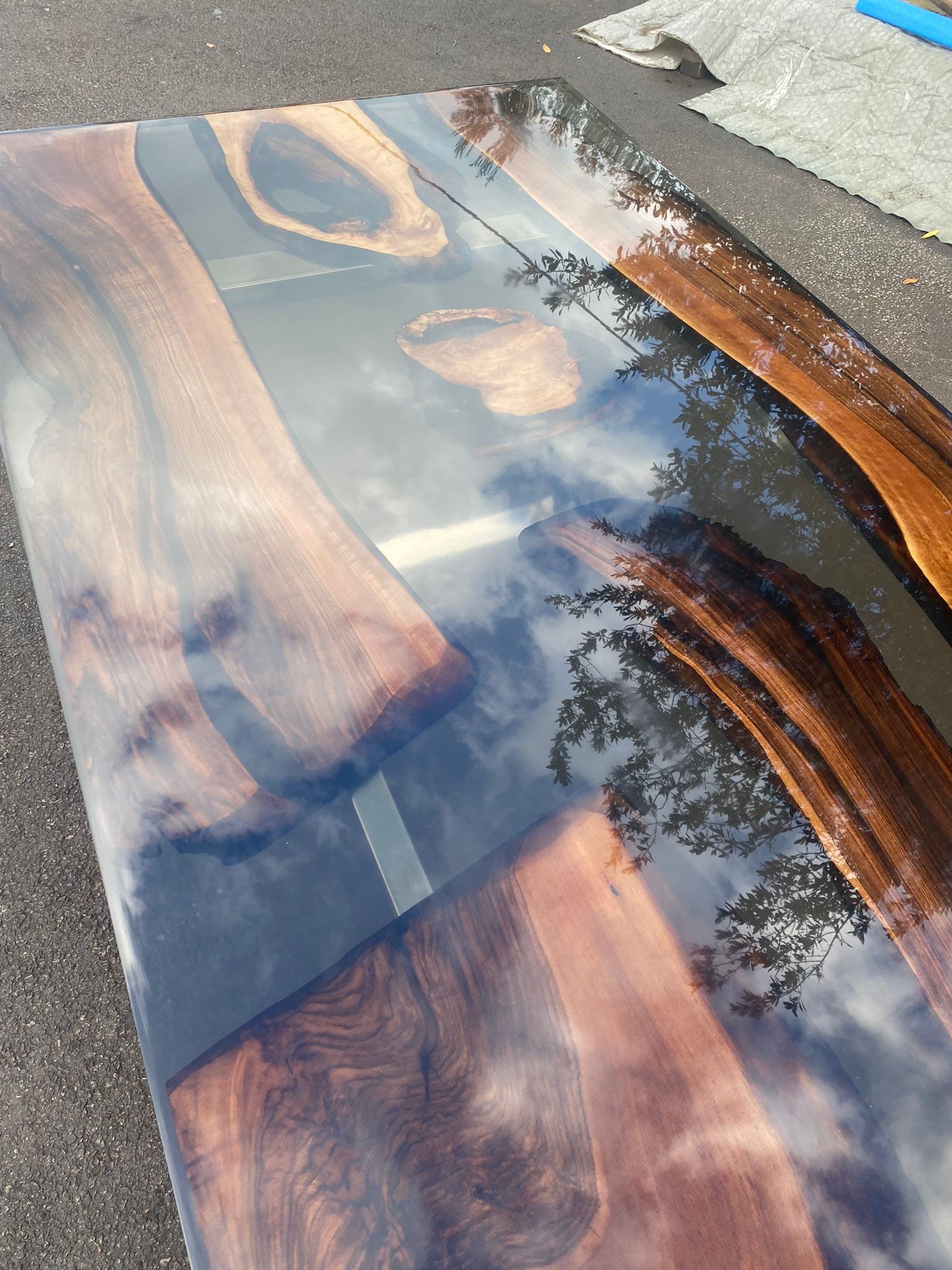 Epoxy Table Epoxy Dining Table Walnut Epoxy Table River - Etsy