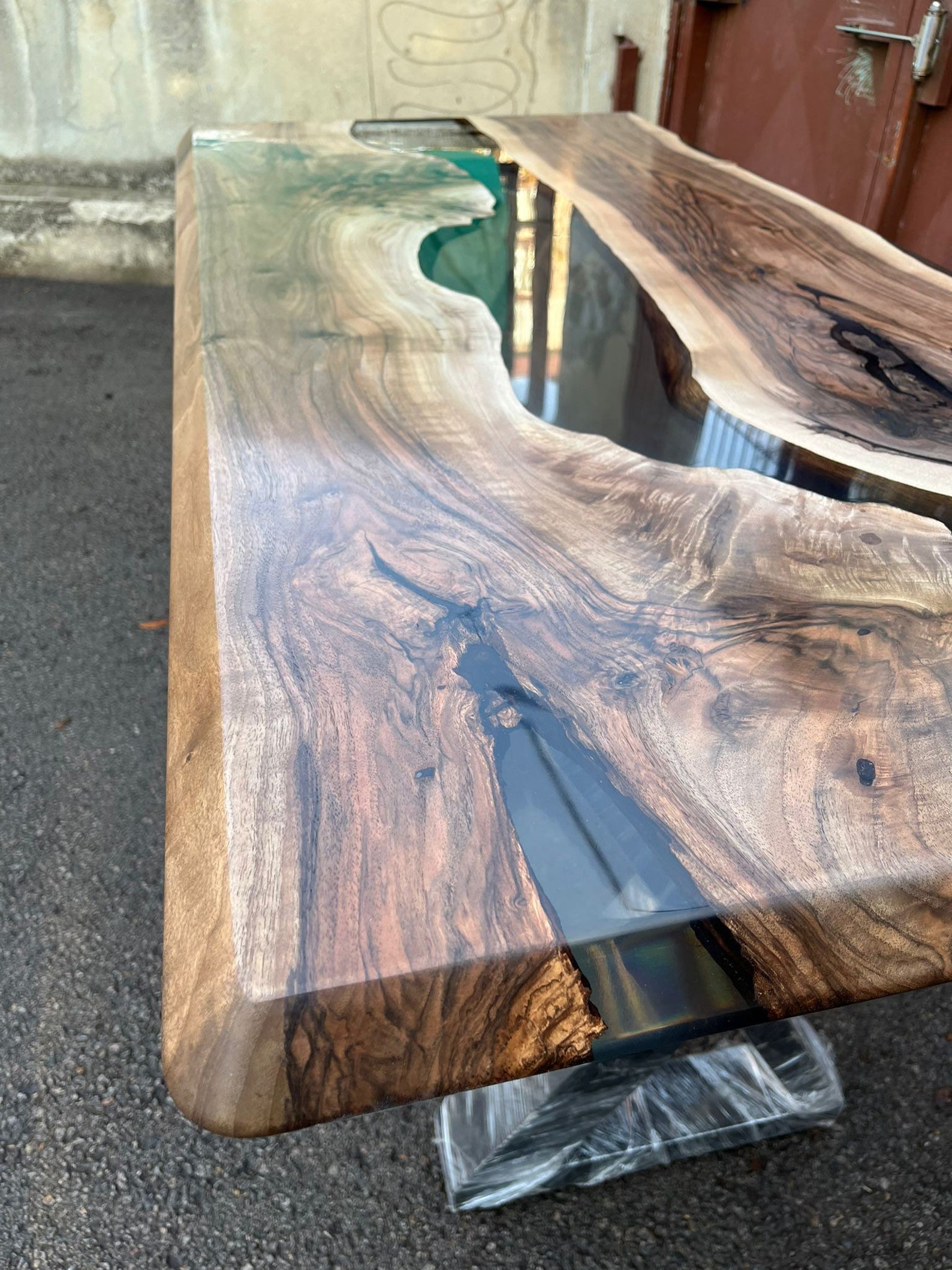 Handmade Epoxy Table Walnut Dining Table Live Edge Table - Etsy
