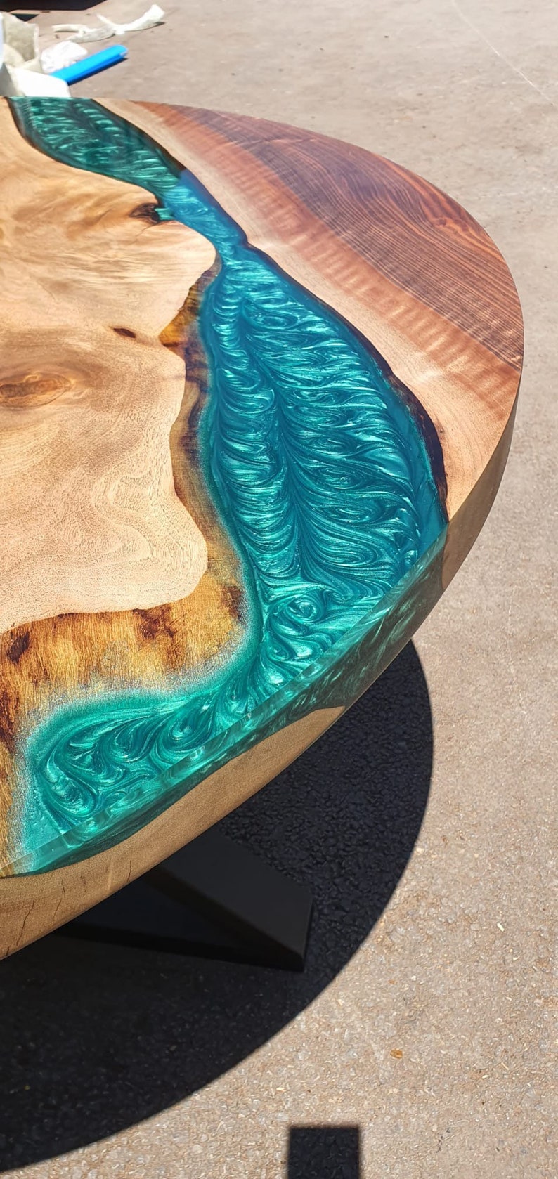 Live Edge Table Custom 48 Diameter Round Walnut Wood Table - Etsy