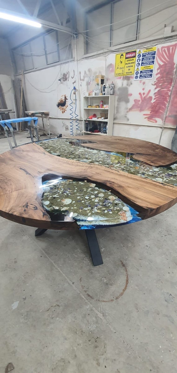 Round Dining Table Epoxy Table Epoxy Dining Table Custom - Etsy