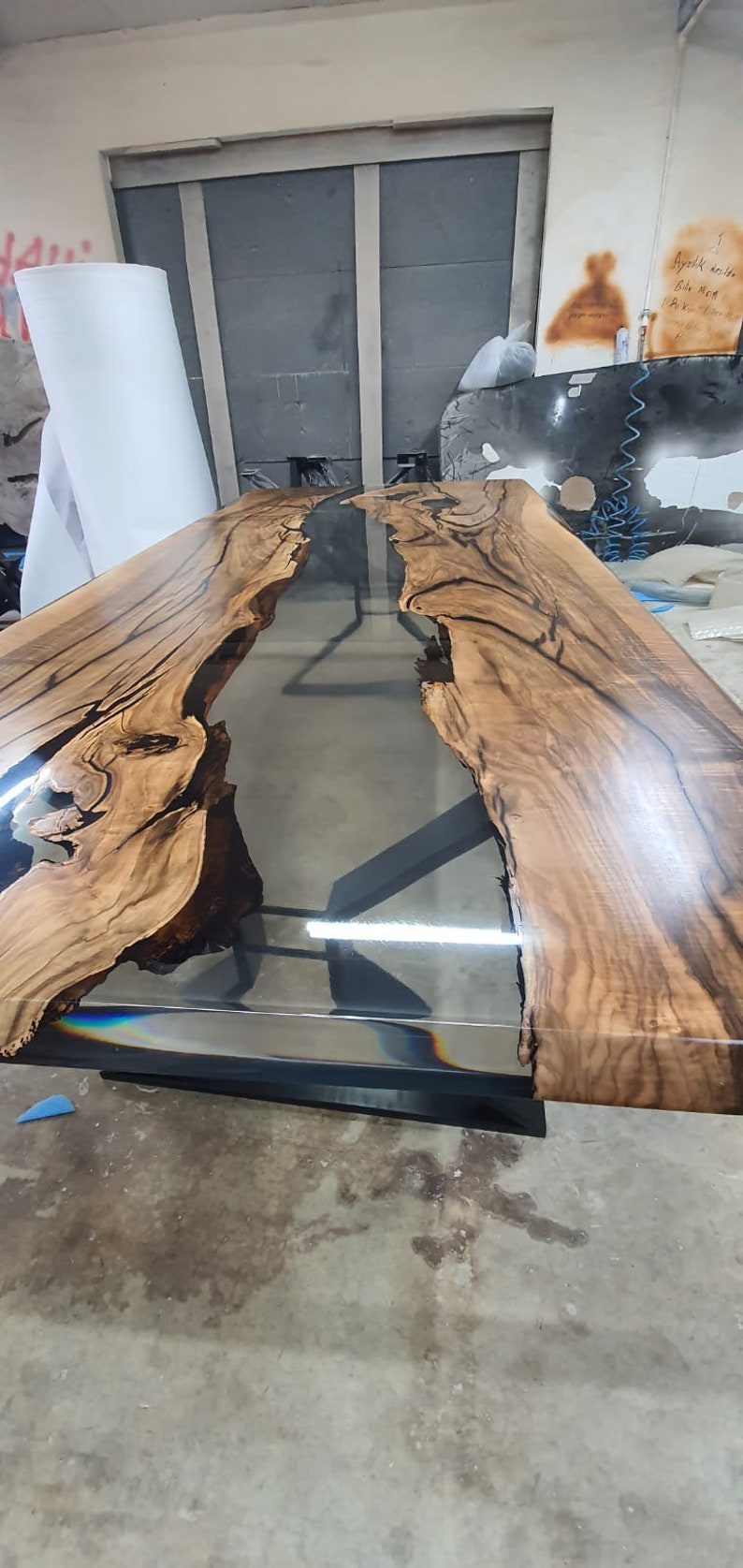 Handmade Epoxy Table Clear Epoxy Table Custom 96 X 42 - Etsy