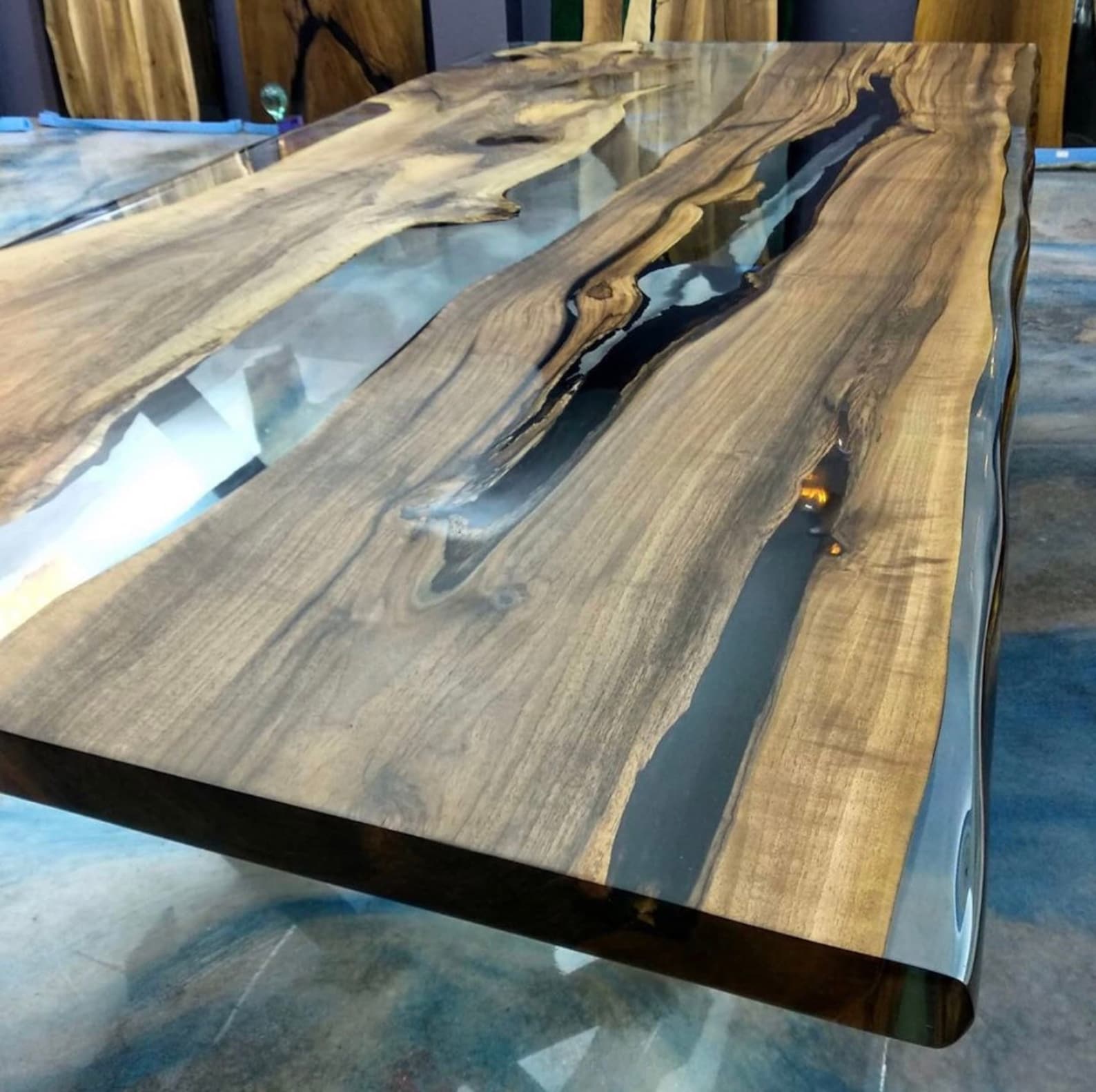Made to Order Custom Table Epoxy Walnut Table Epoxy Walnut - Etsy