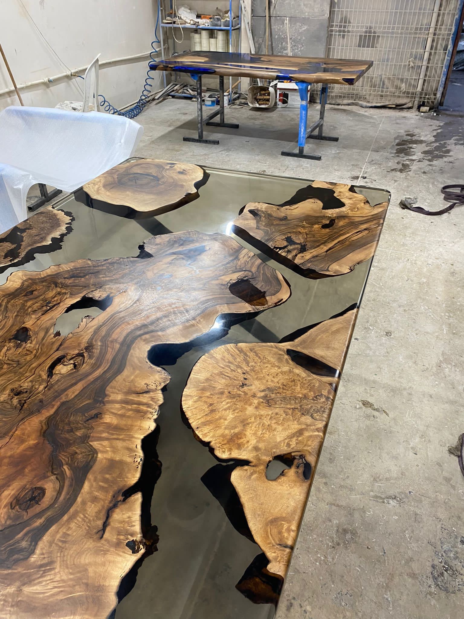 Epoxy Table Epoxy Dining Table Walnut Epoxy River Table - Etsy