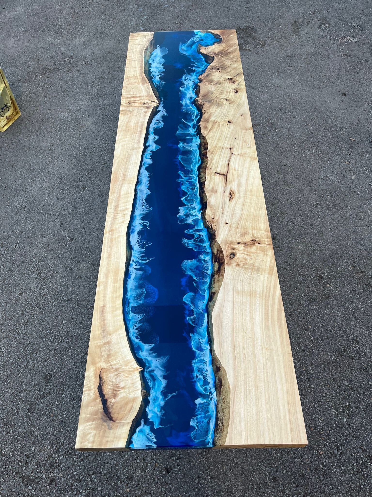 Ocean Table Poplar Table Custom 56 X 16 Poplar Ocean Blue - Etsy